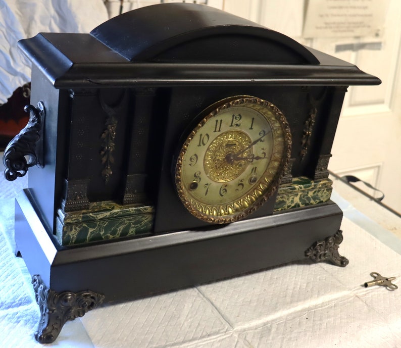 Vintage the E Ingraham Co Mantle Clock 1800's - Etsy