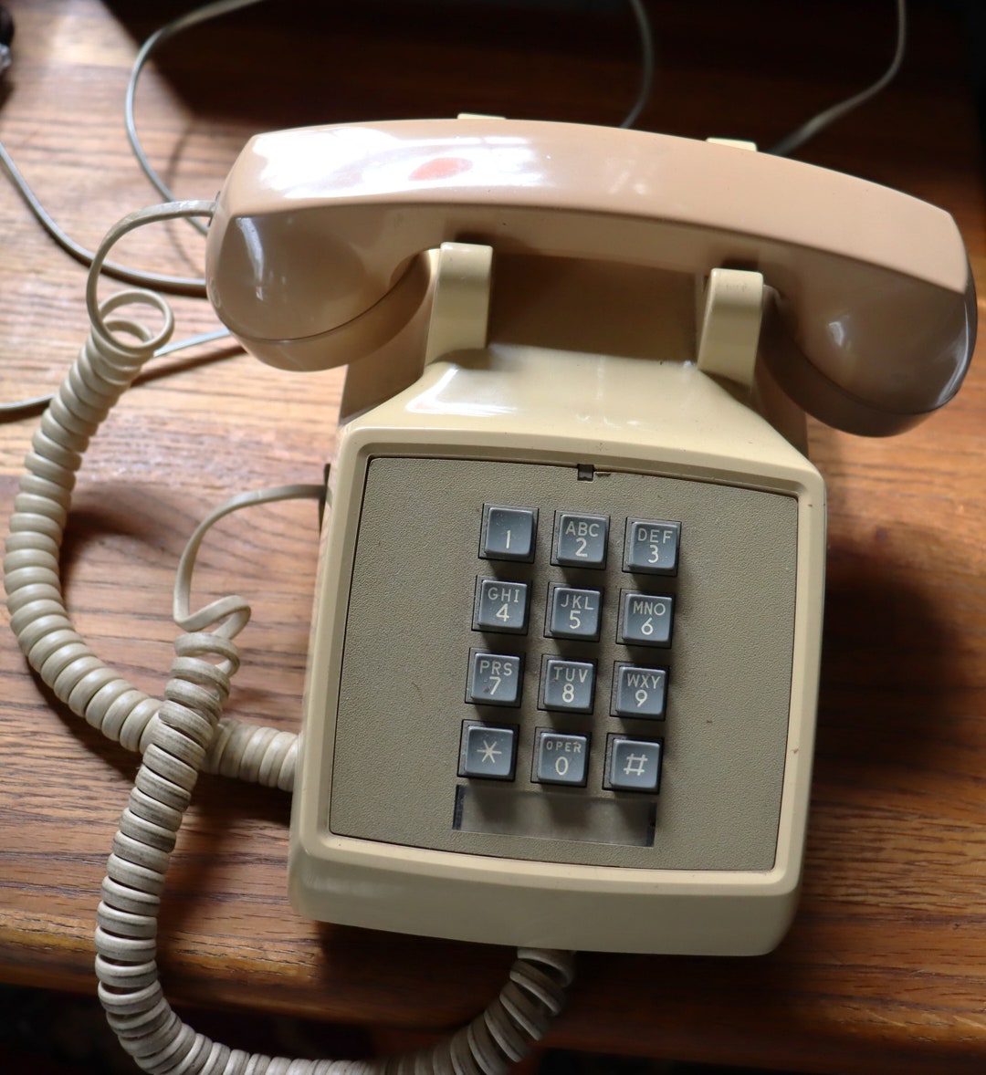 Vintage Bell Push Button Desk Phone Untested (no Landline) - Etsy