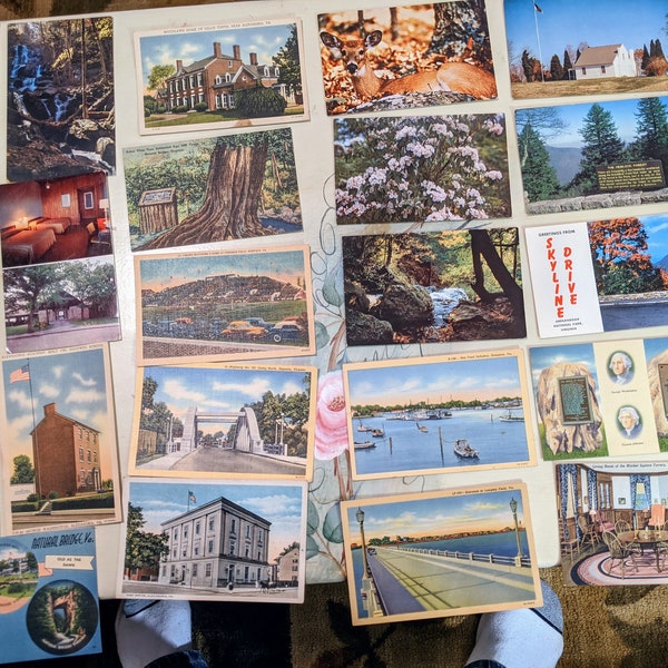 Virginia Postcards - Etsy