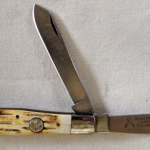 White Tail Pocket Knife - Etsy