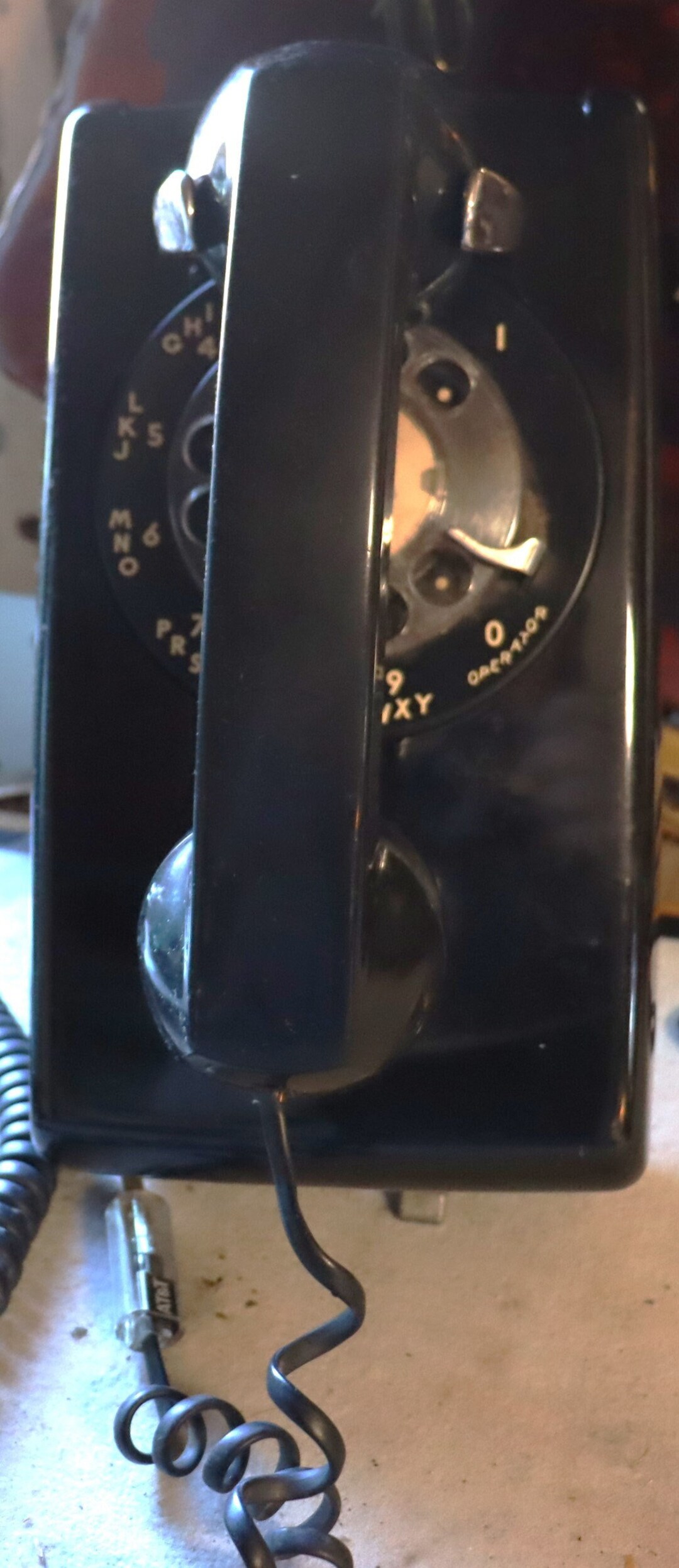 Vintage Black Bell Western Electric Wall Rotary Phone 1976 Not - Etsy