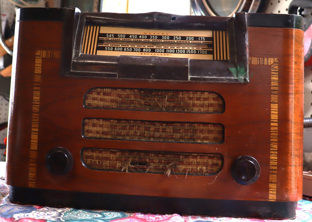 Vintage Philco Tube Radio With Nice Inlay on Cabinet - Etsy