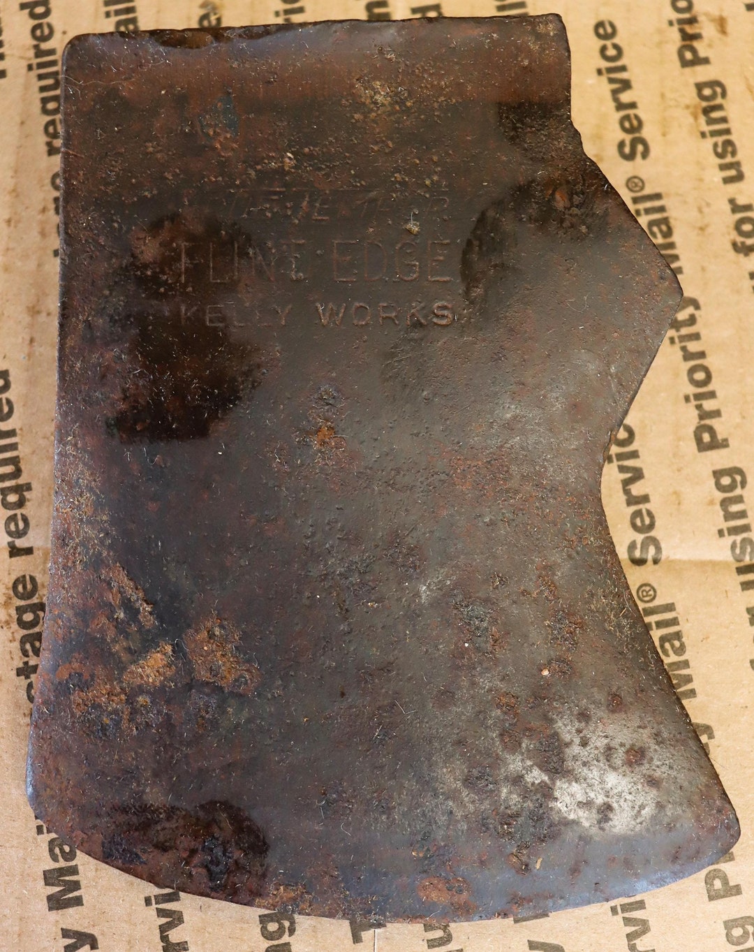 Vintage Kelly Works Flint Edge Ax Head Jersey Pattern repaired - Etsy