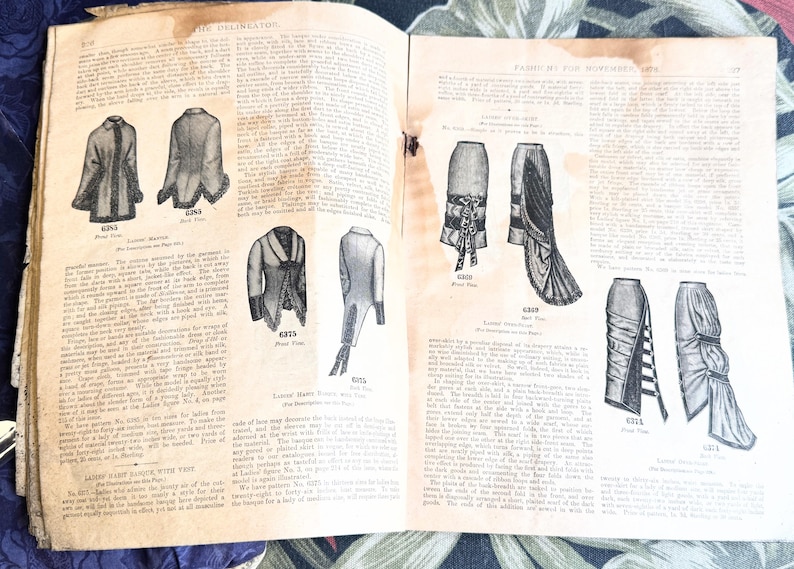 December 1884 the Delineator Butterick Publishing Fashion Magazine - Etsy