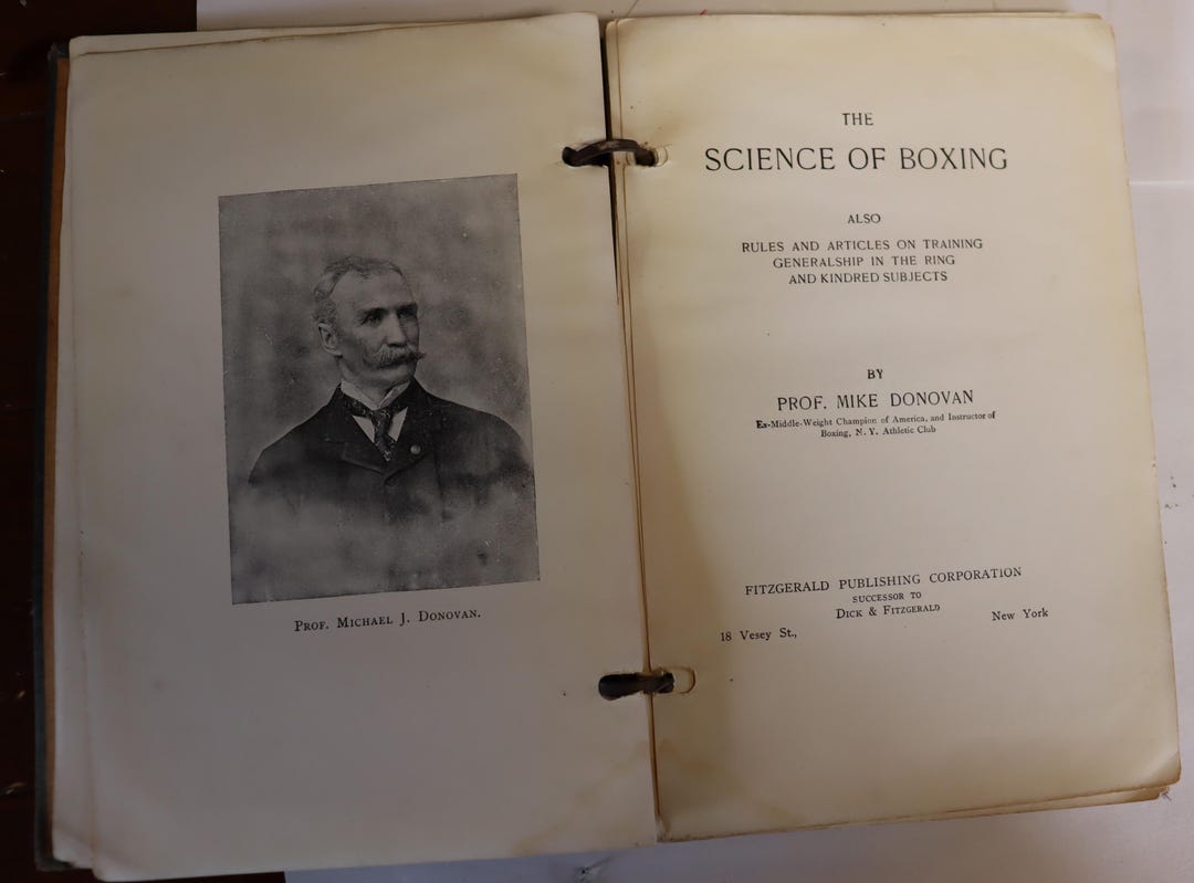 1893 First Edition the Science of Boxing by Prof. Mike Donovan ...