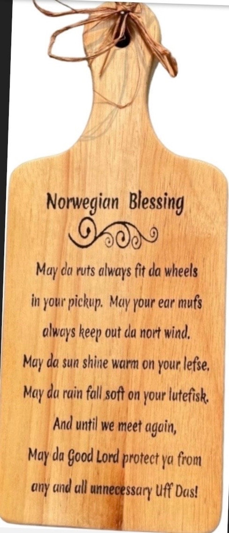 Norwegian Blessing Laser, Engraved Cutting Board - Etsy
