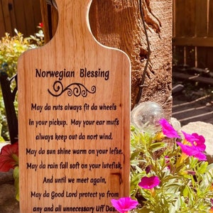 Norwegian Blessing - Laser Engraved Cutting Board - Etsy