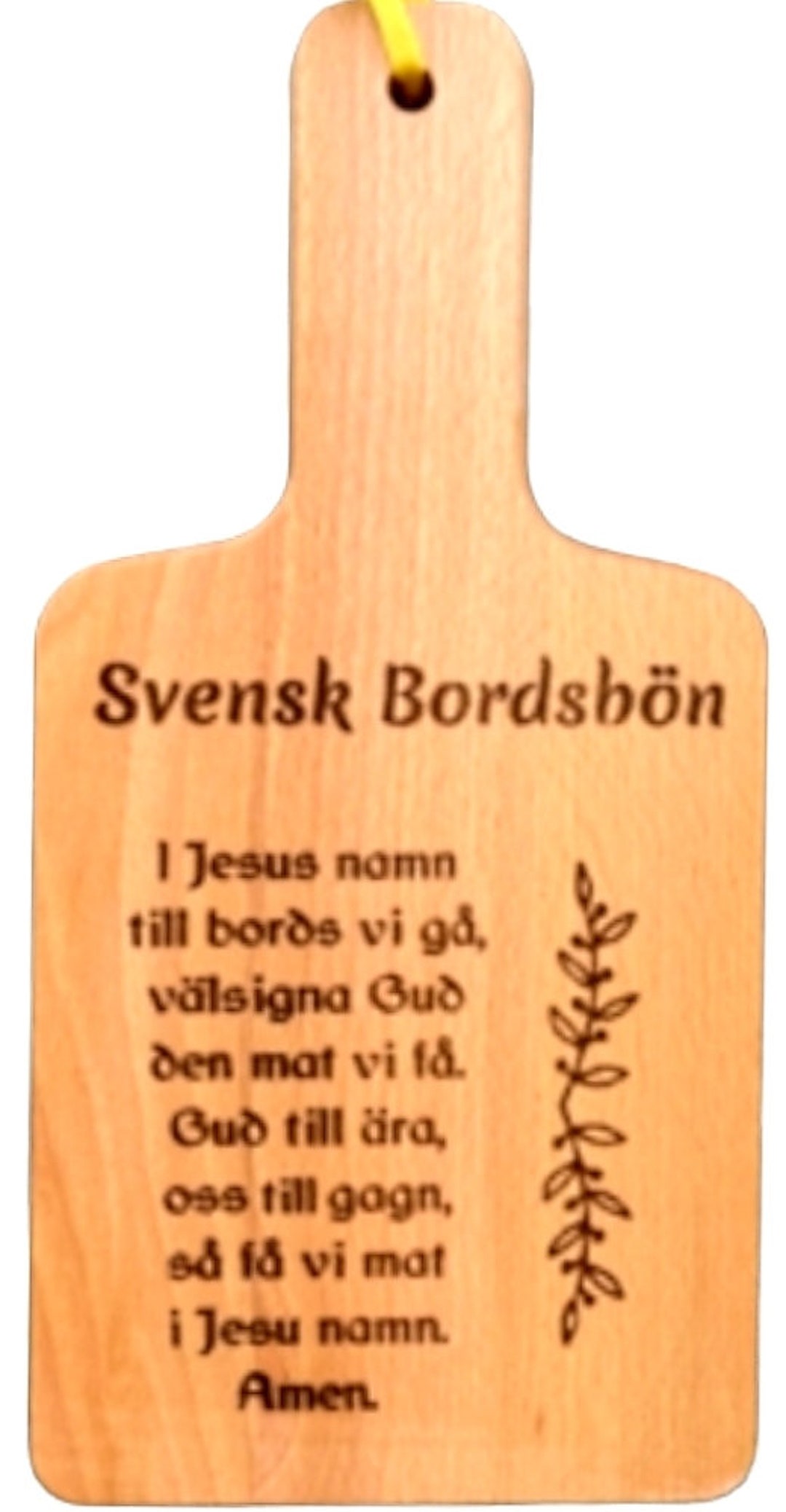 Swedish Table Prayer Laser, Engraved Cutting Board - Etsy