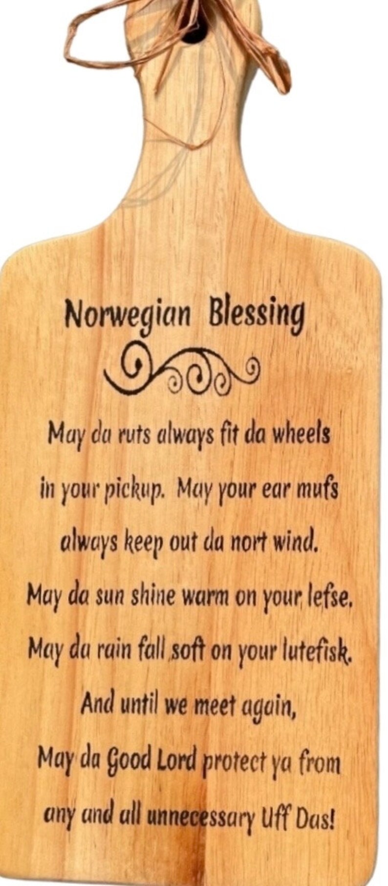 Norwegian Blessing Laser, Engraved Cutting Board - Etsy