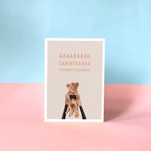 Lion King Simba Card - New Baby - Etsy UK
