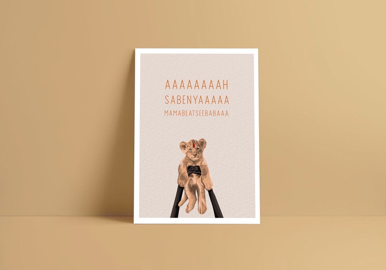Lion King Simba Card - New Baby - Etsy UK