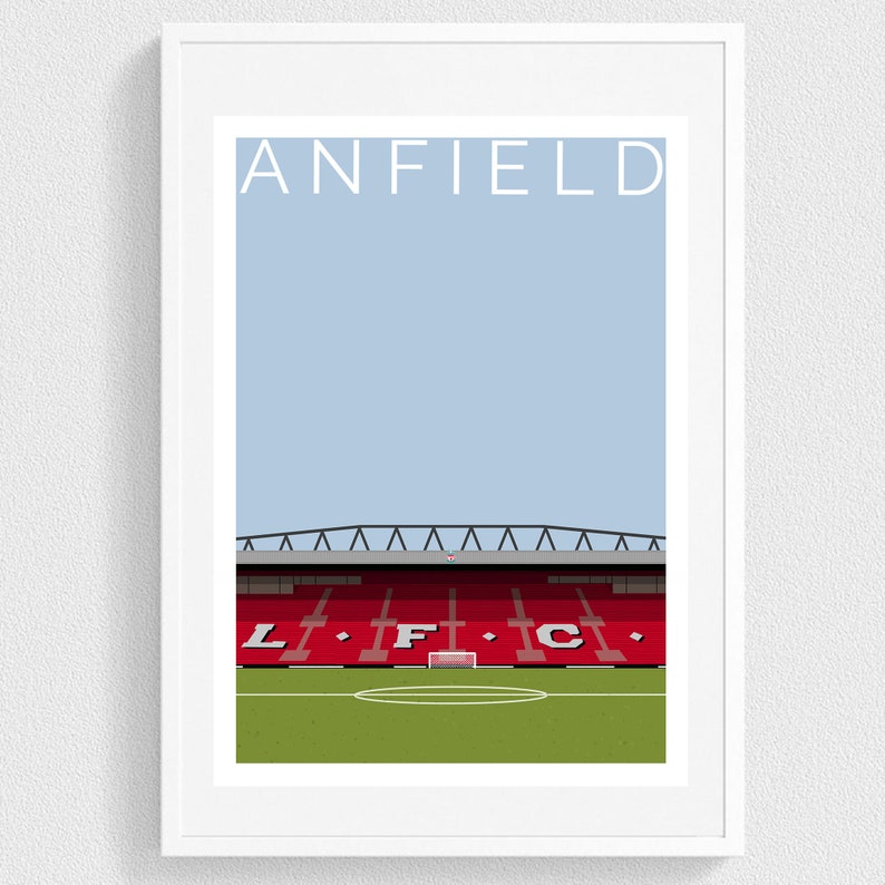 Liverpool/anfield Stadium Illustration - Football Stadium, Digital Art ...