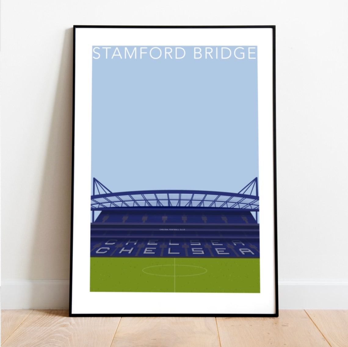 Chelsea/stamford Bridge Stadium Illustration - Football Stadium ...