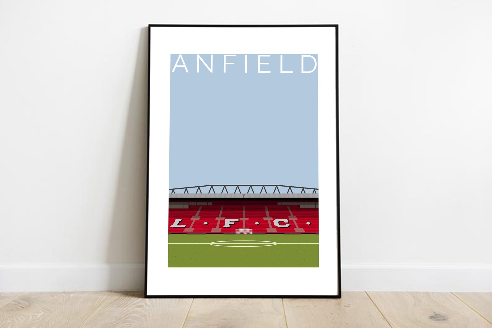 Liverpool/anfield Stadium Illustration Football Stadium, Digital Art ...