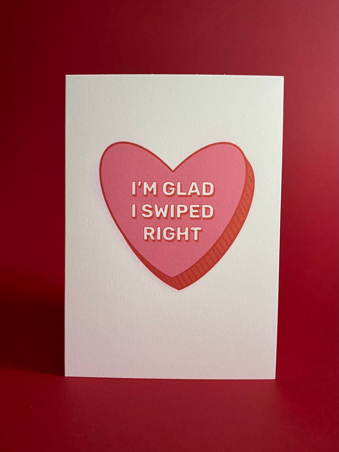 I'm Glad I Swiped Right Anniversary Birthday or - Etsy UK