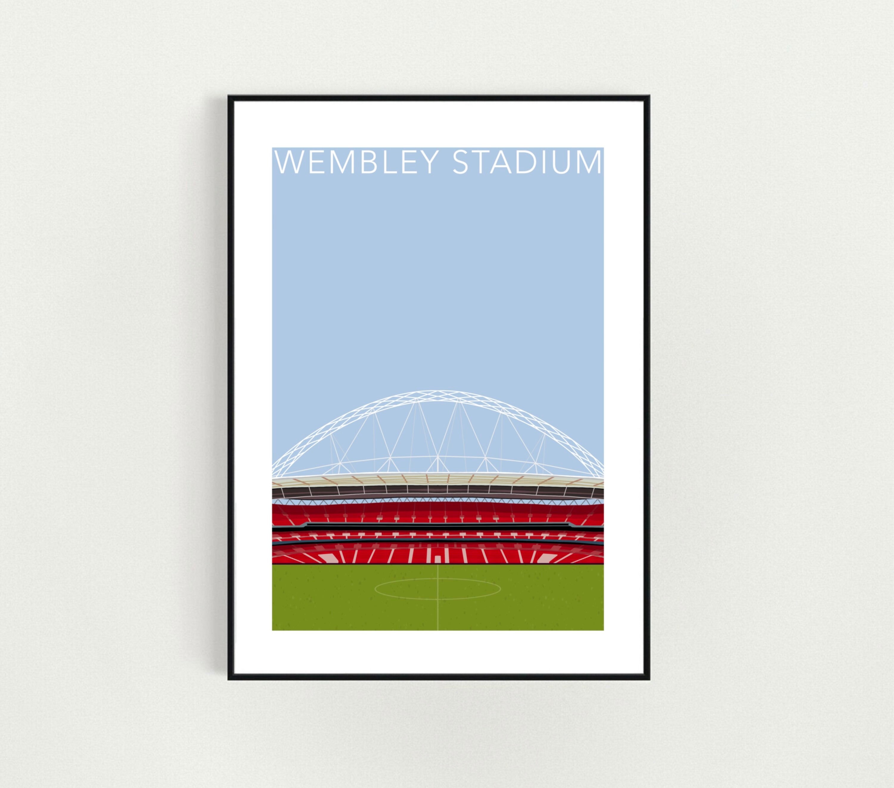 Wembley Stadium Illustration - Football Stadium - Etsy
