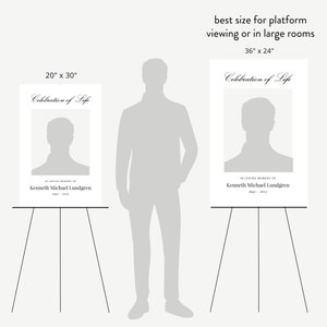 Large Memorial Welcome Sign | Funeral Large Sign | Celebration of Life ...
