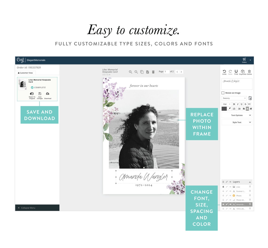 Editable Memorial Keepsake Cards Funeral Cards Mass Cards - Etsy