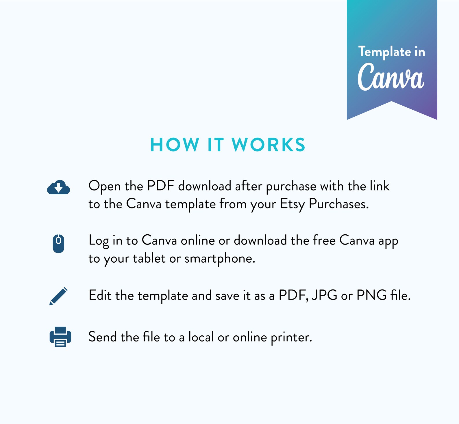 Blue Editable Memorial Program Printable Funeral Program - Etsy