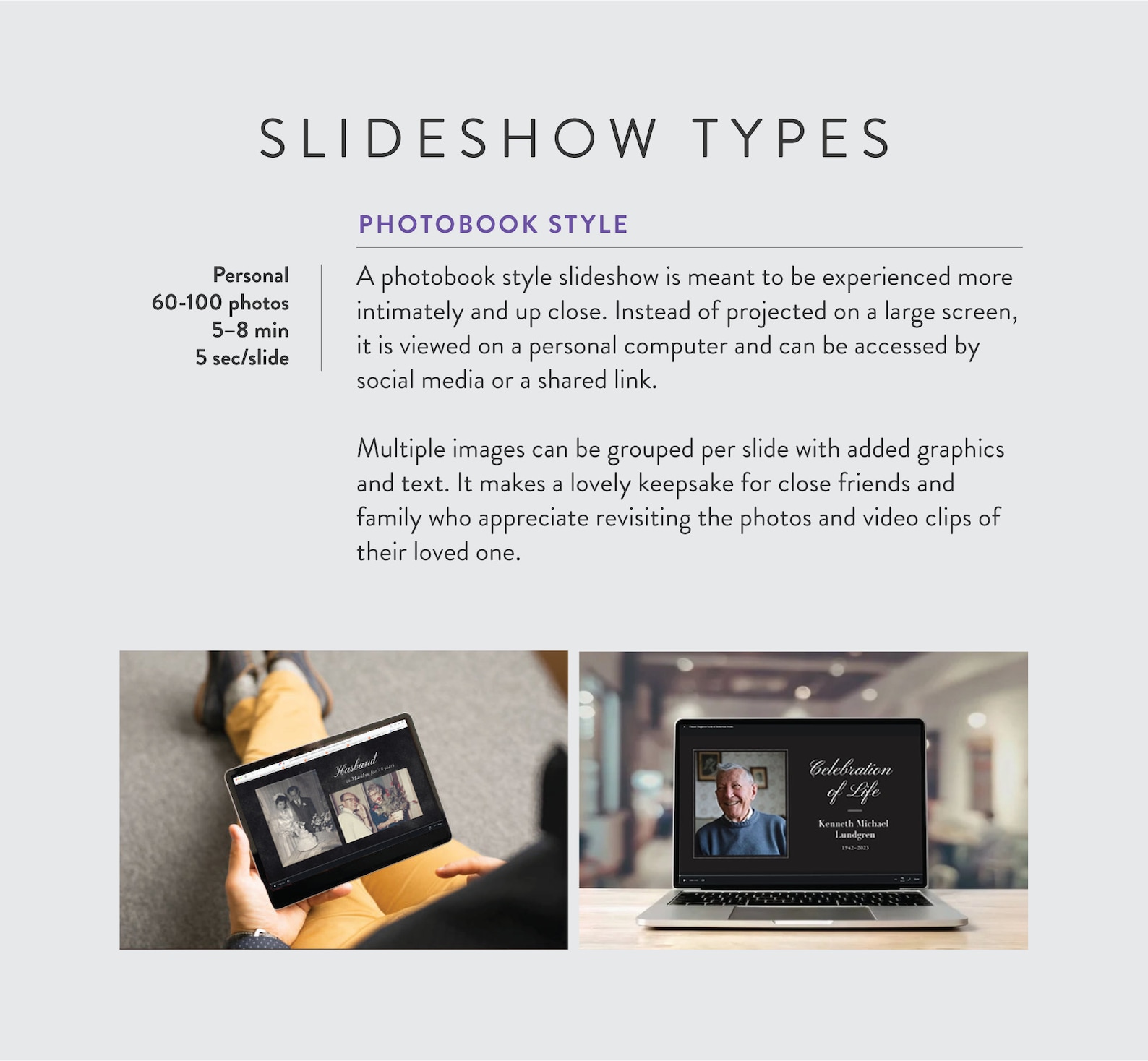 Classic Funeral Slideshow Template: Celebration of Life (canva) - Etsy