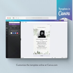 Text Invite | Digital Funeral Invite | Phone Funeral Announcement ...