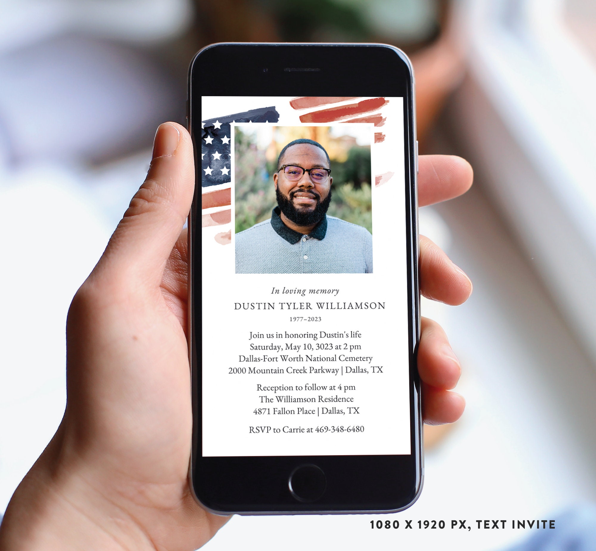 American Flag Canva Template Bundle of 4 Editable - Etsy