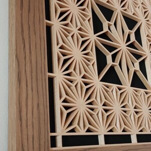Wall Art Asa-no-ha and Kiri Kumiko Pattern - Etsy