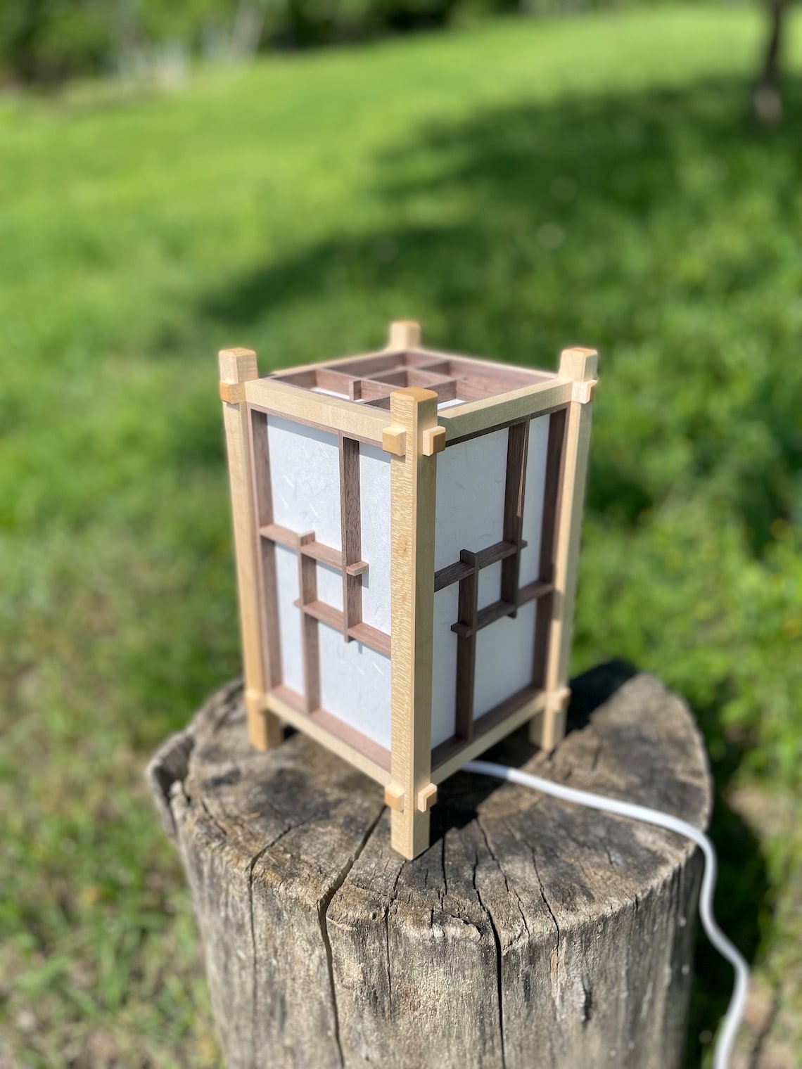 Japanese Style Kumiko Lamp - Etsy