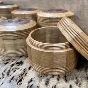 Turned Segmented Oak Box - Etsy