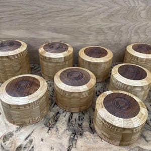 Turned Segmented Oak Box - Etsy