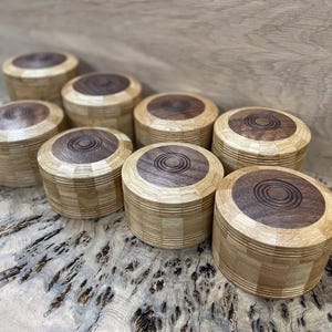 Turned Segmented Oak Box - Etsy