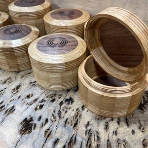Turned Segmented Oak Box - Etsy