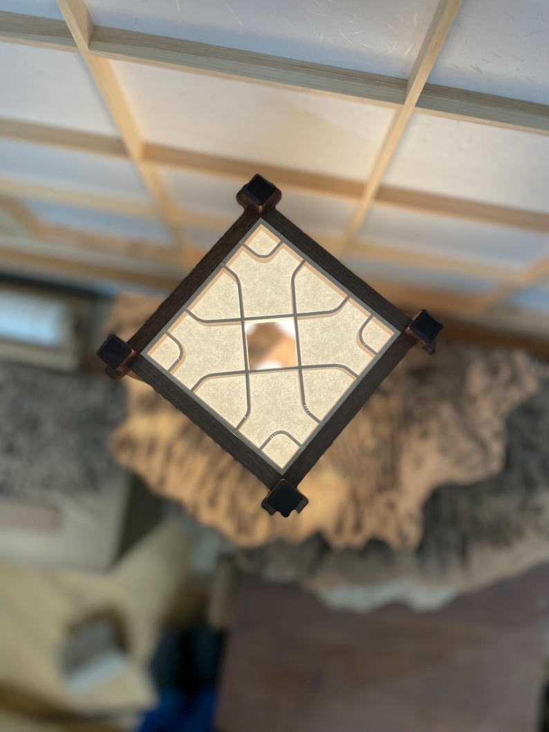 Japanese Style Kumiko Lamp - Etsy