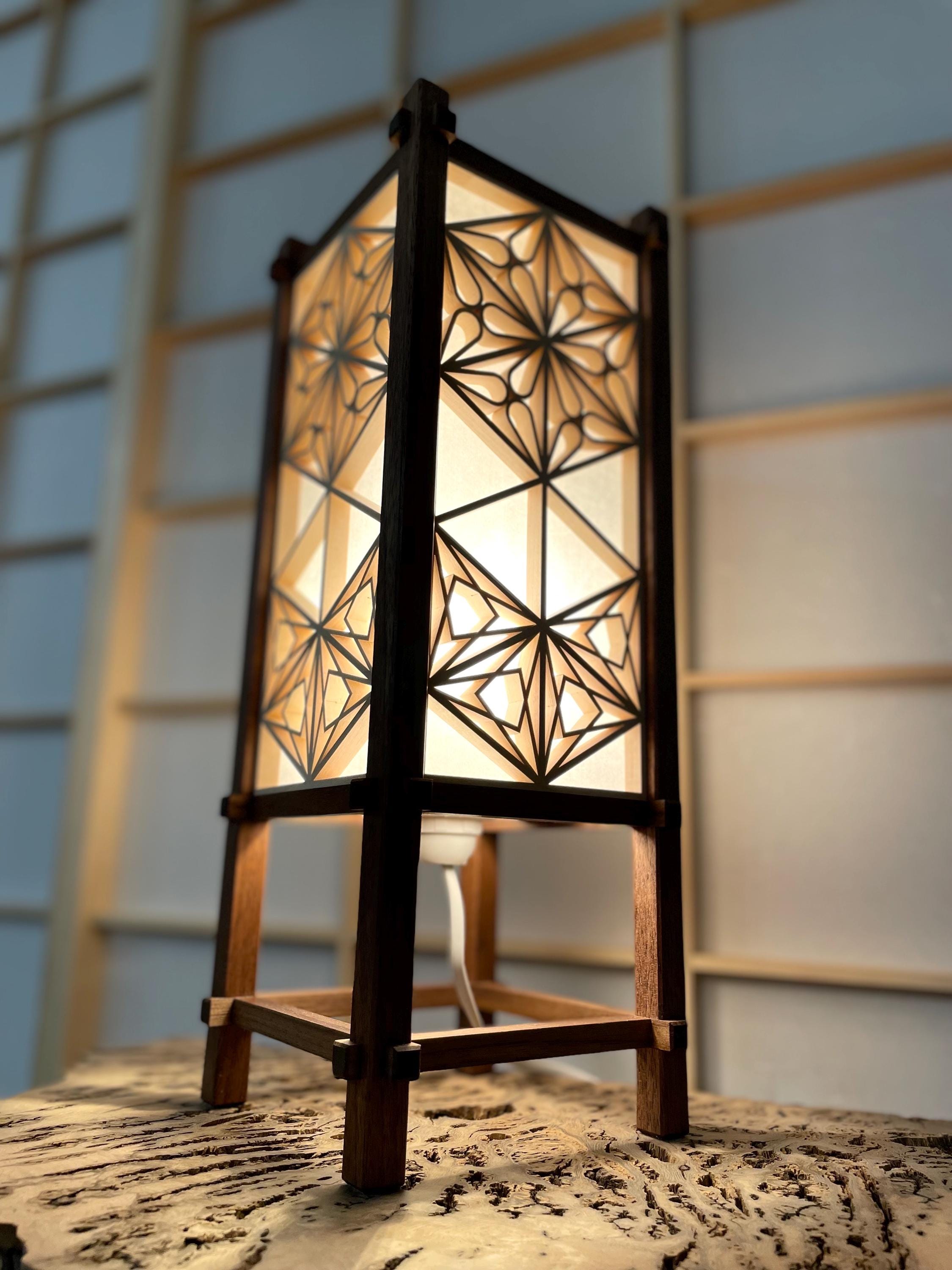 Japanese Style Kumiko Lamp - Etsy