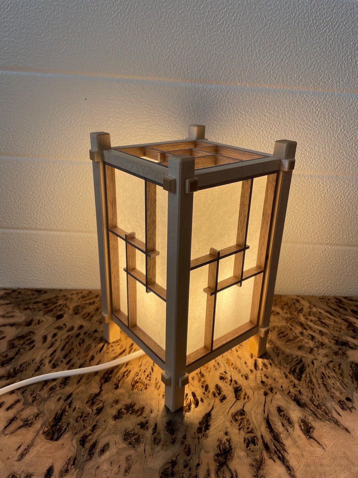 Japanese Style Kumiko Lamp - Etsy