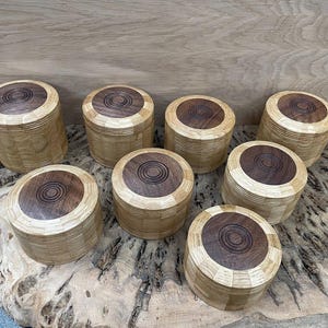 Turned Segmented Oak Box - Etsy