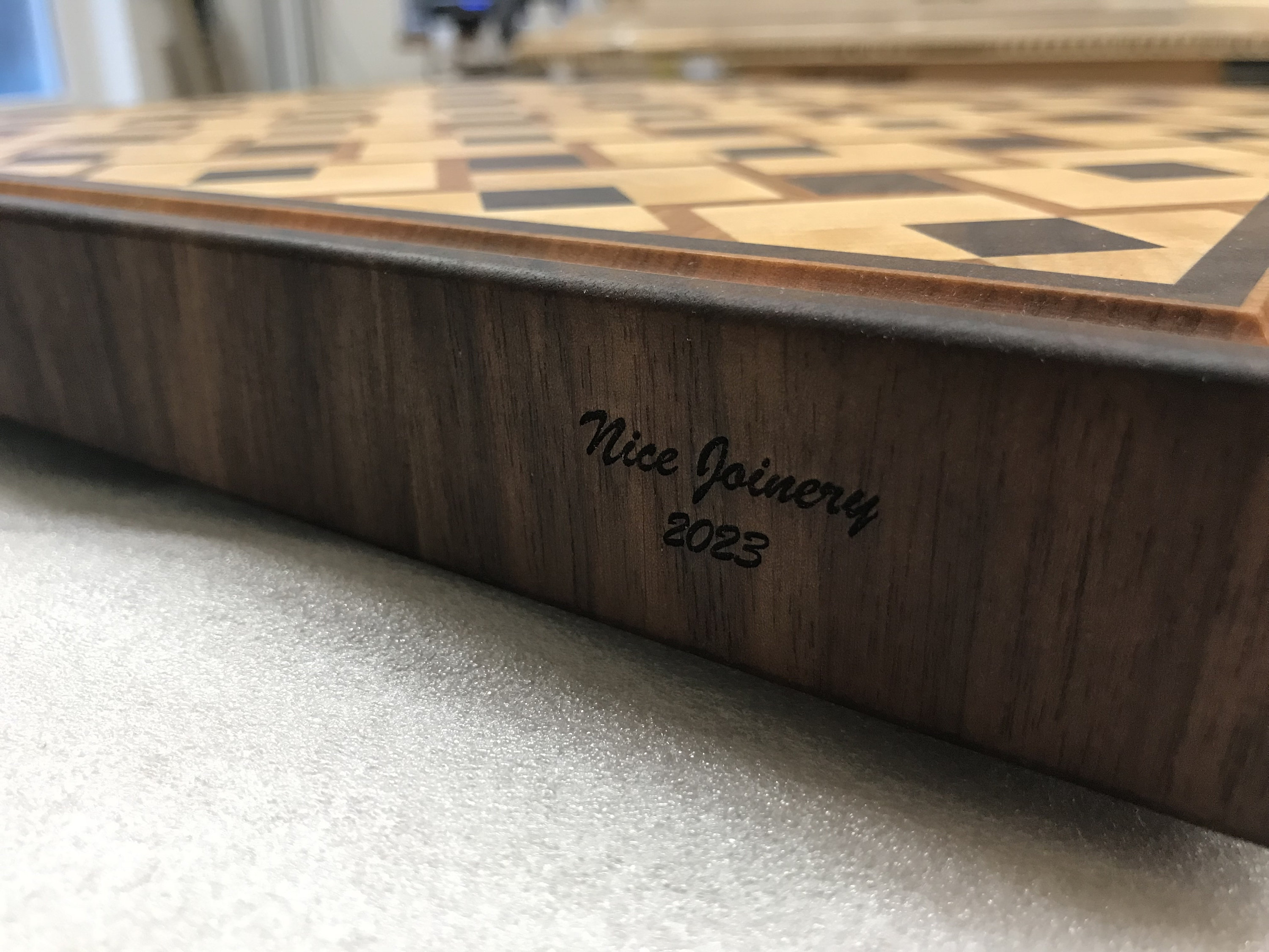 End Grain Cutting Board Original Pattern by Nice Joinery - Etsy