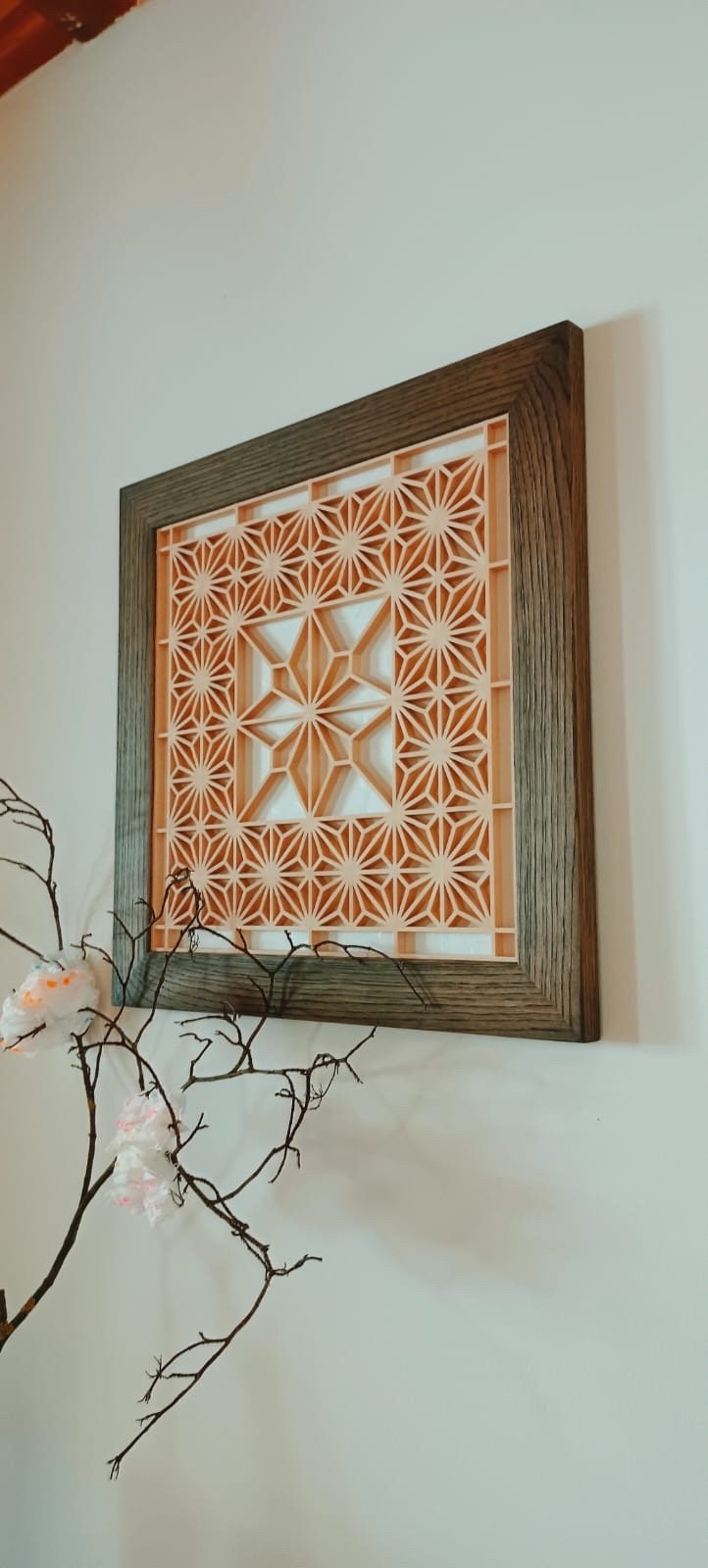 Wall Art Asa-no-ha and Kiri Kumiko Pattern - Etsy