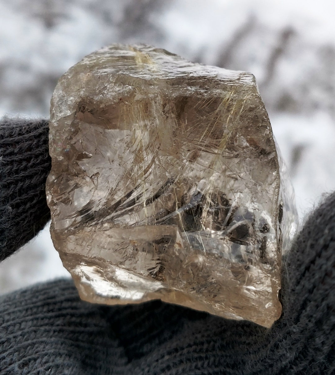 Rough Rutilated Quartz 45 Grams for Lapidary Cabochons Gold Rutile ...