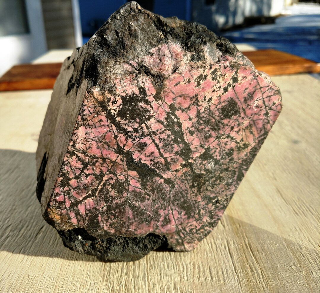 Rhodonite Slab Cut 3567 Grams for Lapidary Cabochons Pink - Etsy