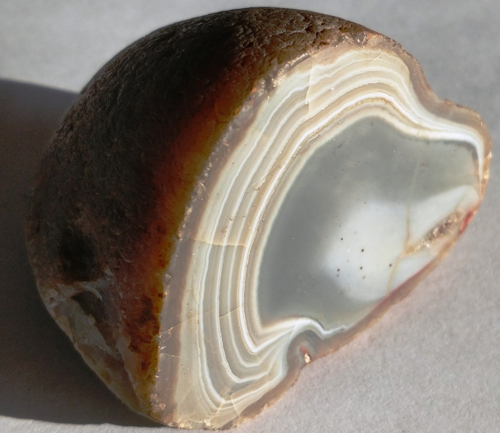 Face Polished Agate Specimen 115 Grams Slab Cut on 1 Side for ...