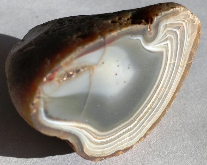 Face Polished Agate Specimen 115 Grams Slab Cut on 1 Side for ...