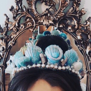 Custom Glowing Mermaid Crown! Festival Wear, Glowing Beach Wear Magical ...