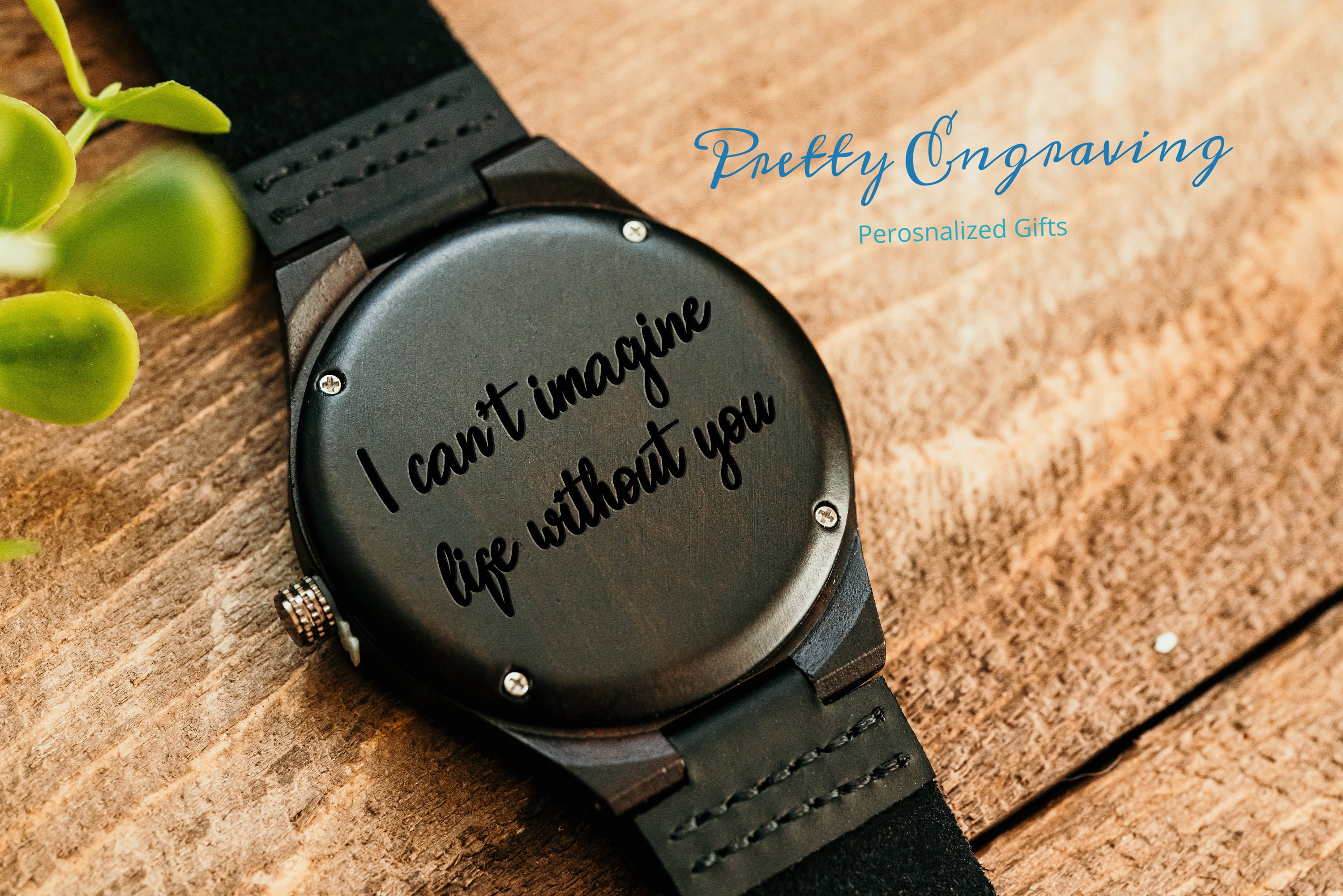 Personalized Wooden Watch Personalized Watch Engraved Watch - Etsy