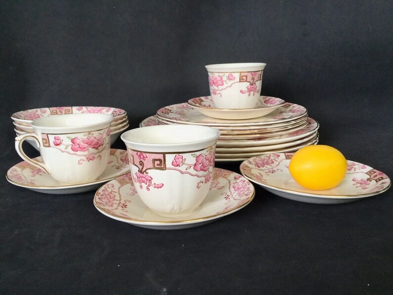 Mason’s Valencia Ironstone Dinnerware Set, Made in England, 19 Pieces ...