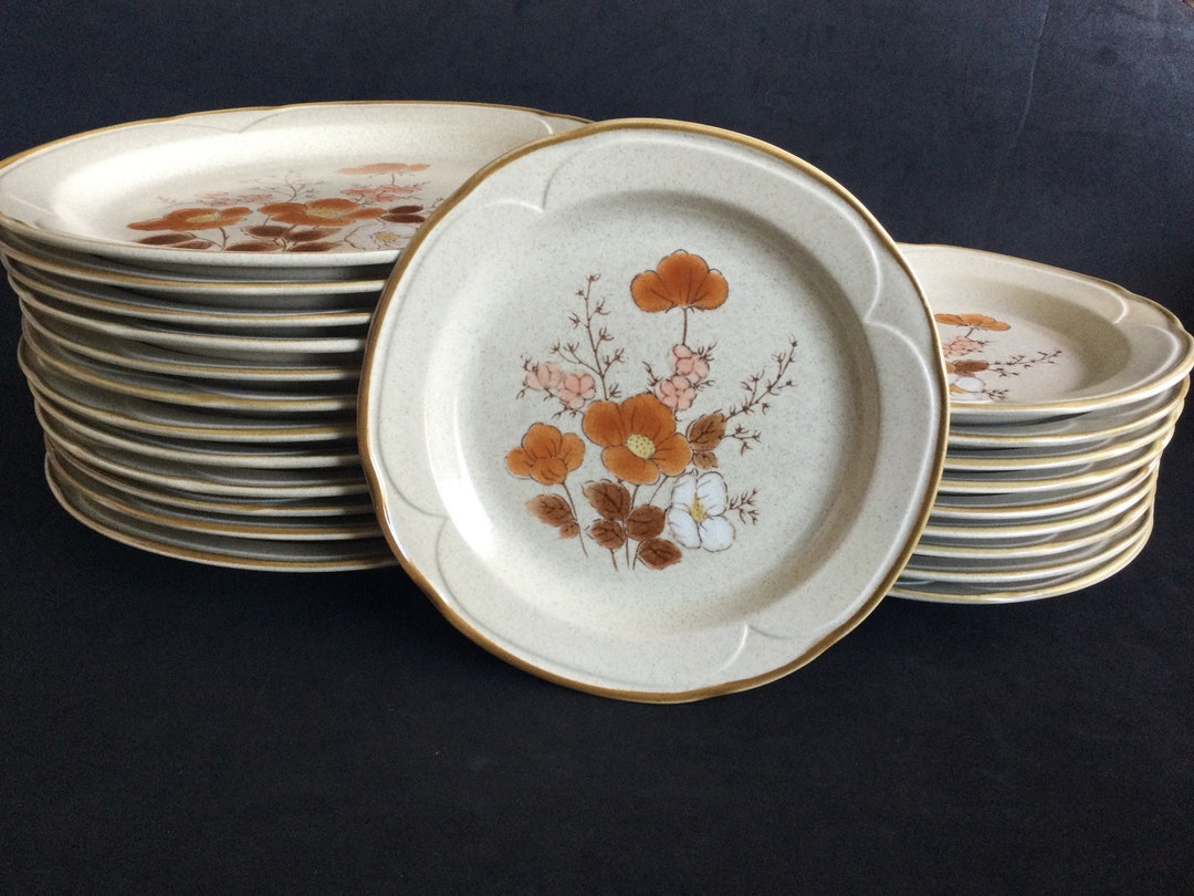 Ranmaru French Estate Indian Summer A301 Stoneware Handcrafted 7 Dinner ...