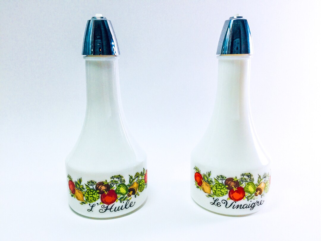 Oil and Vinegar Cruets in the Spice of Life Motif Made by Gemco USA for ...