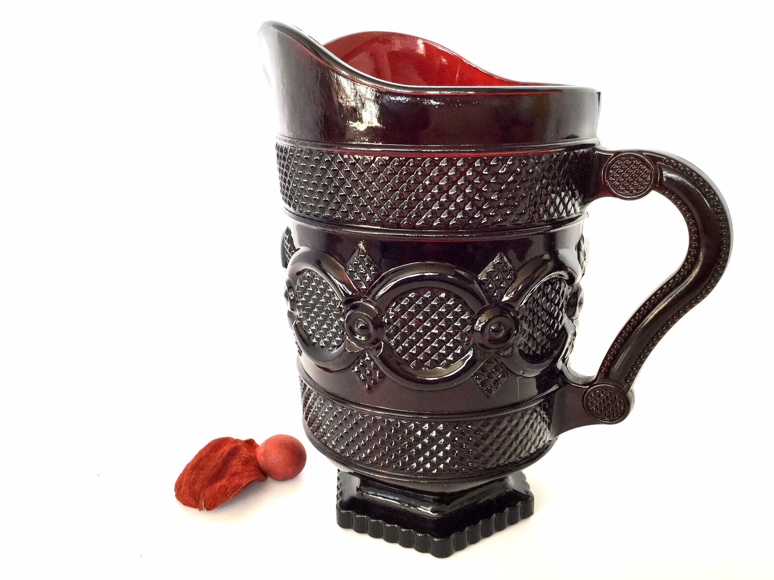 Avon 1876 Cape Cod Ruby Red Dinnerware: Vintage Wheaton Glass, Sold by ...