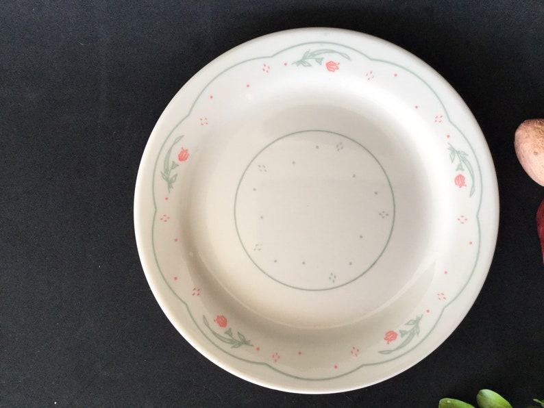 Corelle Calico Rose Pattern Dinnerware Collection, USA Made by Corning ...