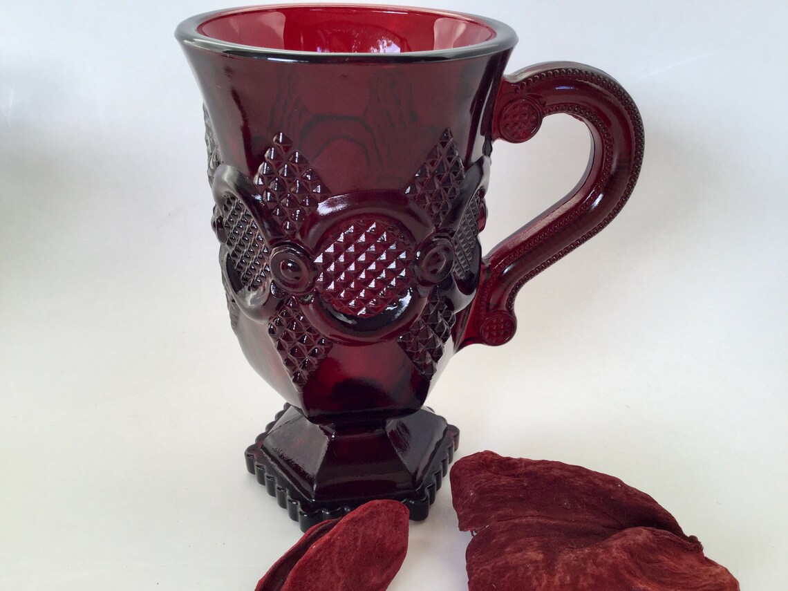 Avon 1876 Cape Cod Ruby Red Dinnerware Collection Made in - Etsy